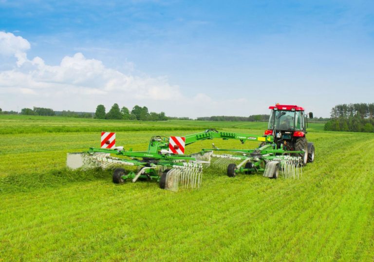 2-rotor rotary rakes DUO-1 or 2 windrows - Twin Clover Equipment LLC